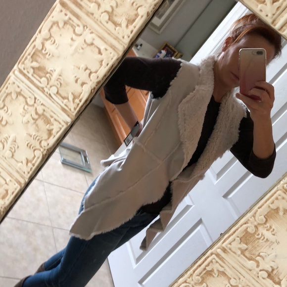 Slonl | Jackets & Coats | Slonl Shearling Faux Fur Vest Nwt | Poshmark